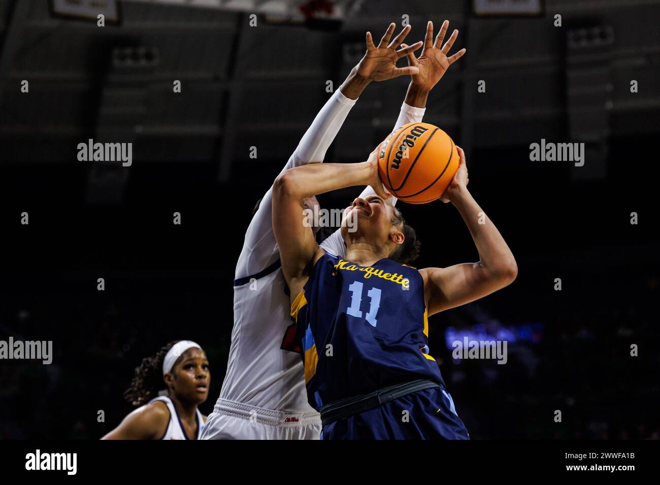 South Bend, Indiana, USA. 23rd Mar, 2024. Marquette forward Skylar ...