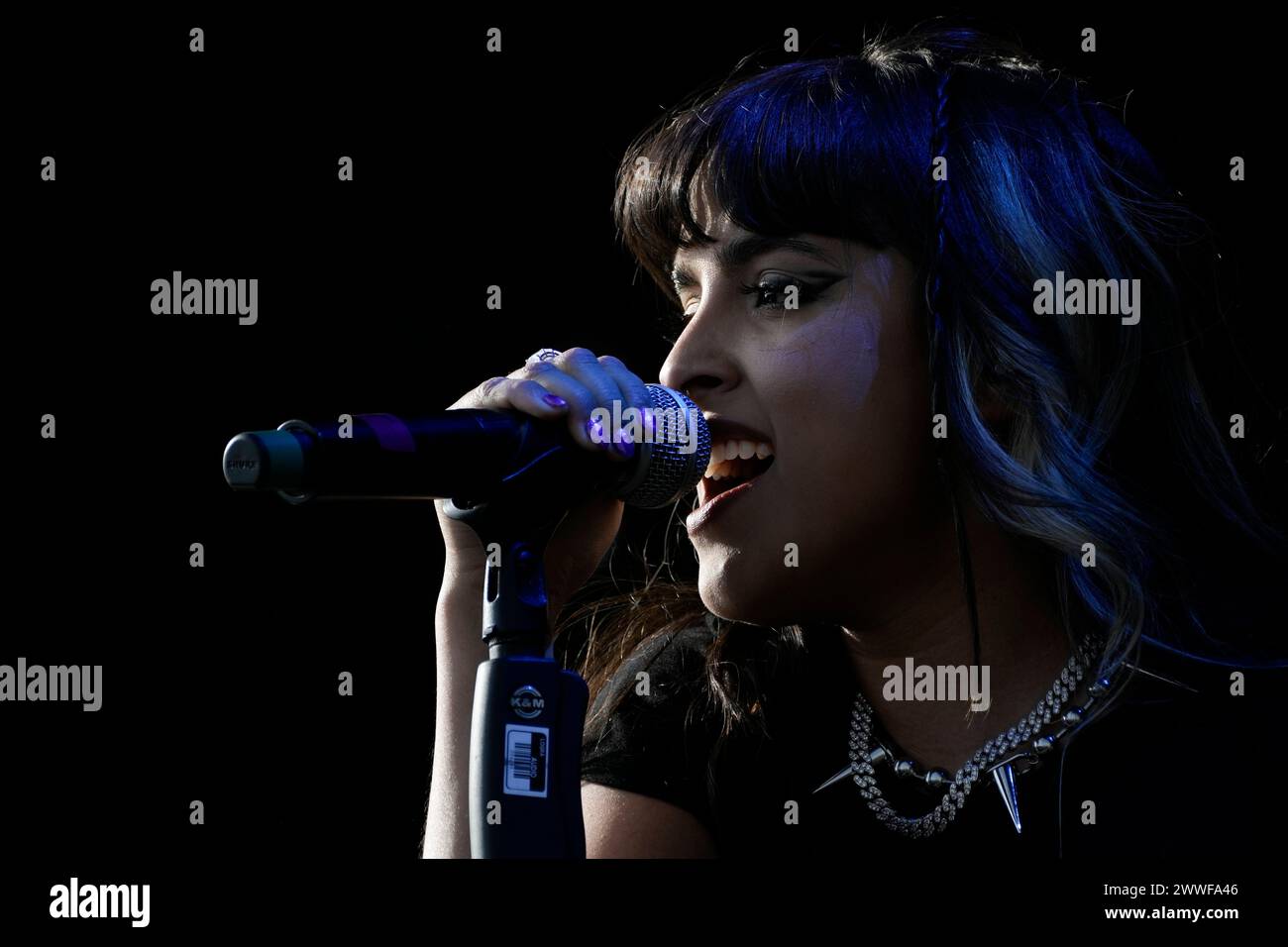 Puerto Rican singer Gale performs at the AXE Ceremonia music festival ...