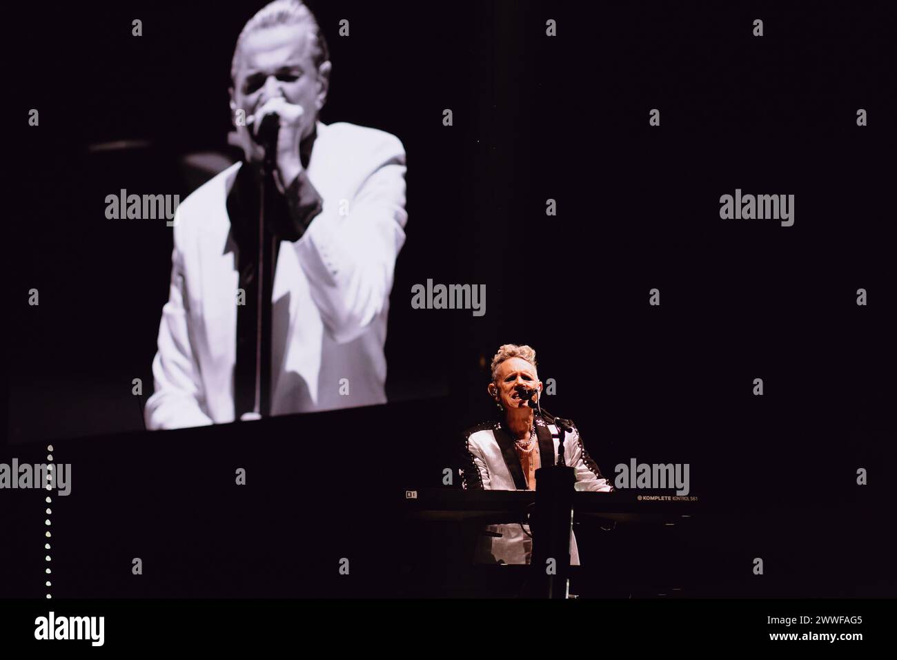 Depeche mode performing memento mori tour hi-res stock photography and ...