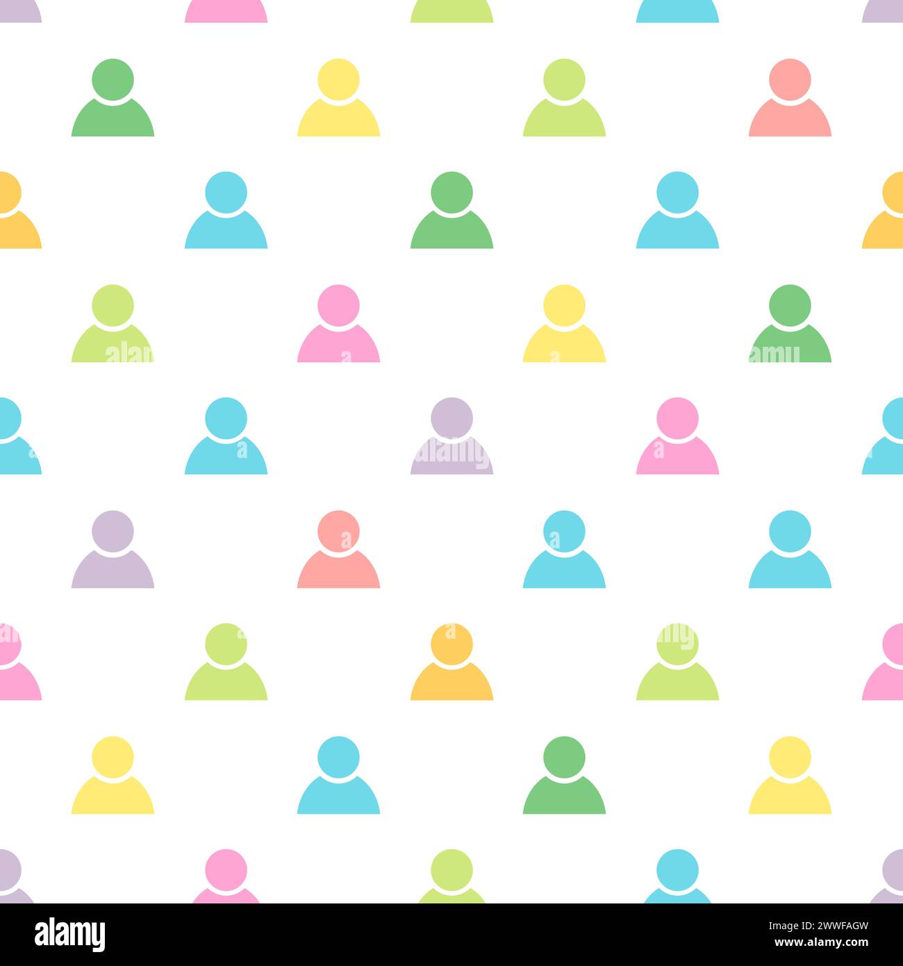 Character, avatar, person, Seamless pattern, Social media background ...