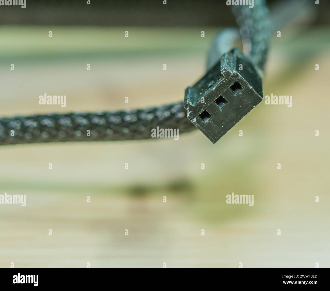 A close-up image of a frayed USB cable with visible wires, in South Korea Stock Photo - Alamy