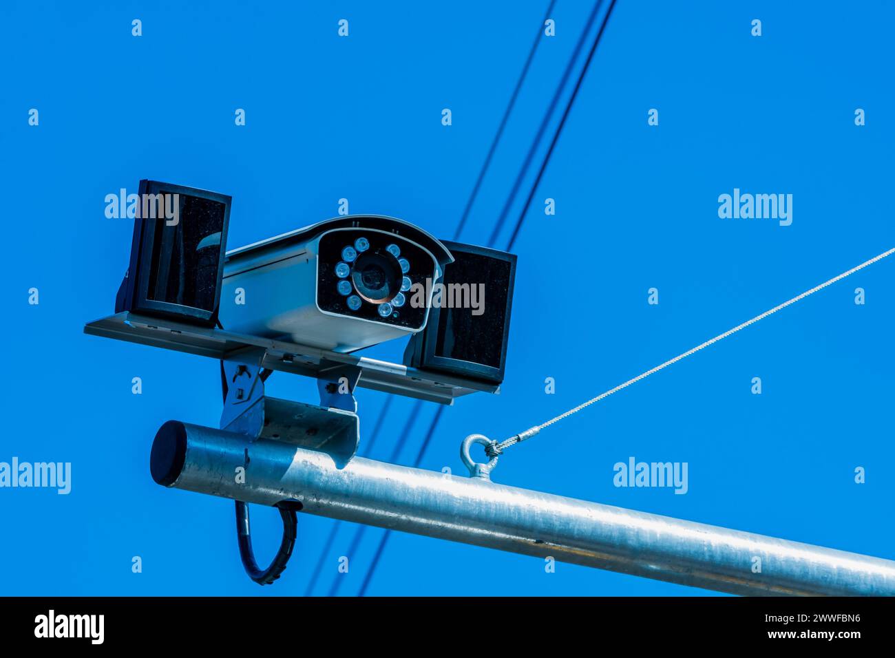 Surveillance camera on light pole hi-res stock photography and images ...