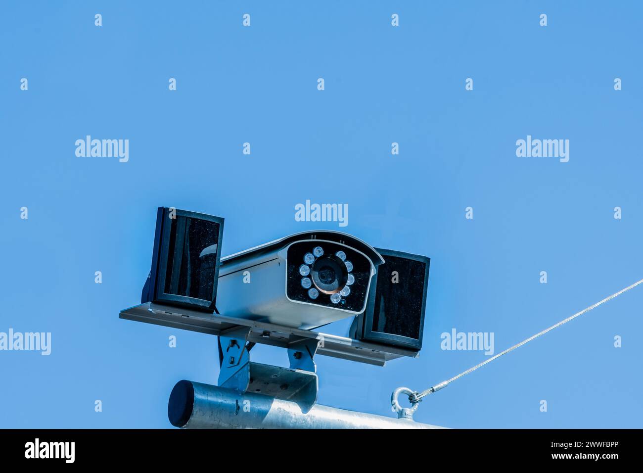 Surveillance camera on light pole hi-res stock photography and images ...