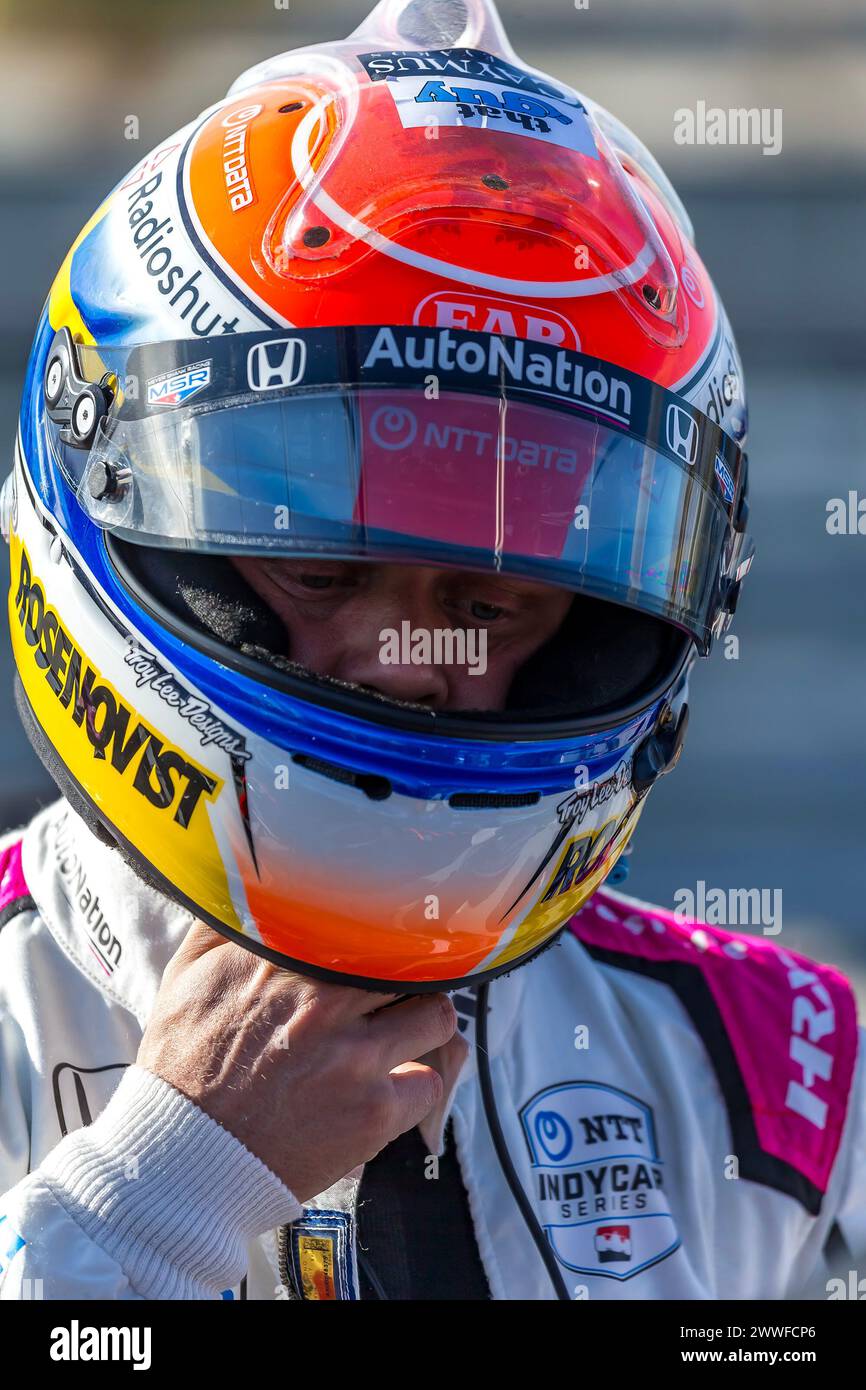 Felix Rosenqvist (60) of Varnamo, Sweden prepares for the Inaugural ...