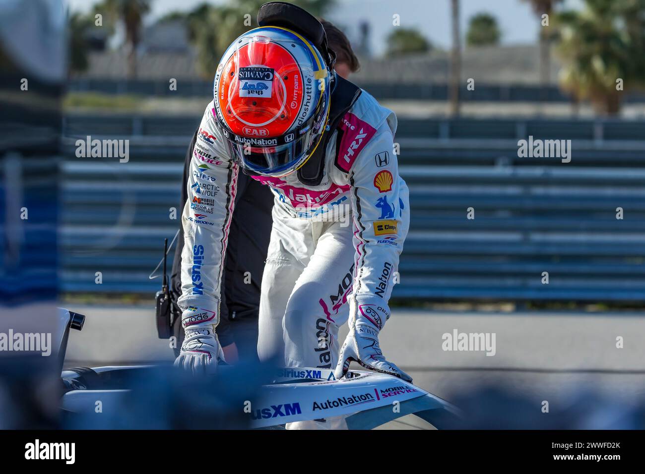 Felix Rosenqvist (60) of Varnamo, Sweden prepares for the Inaugural ...