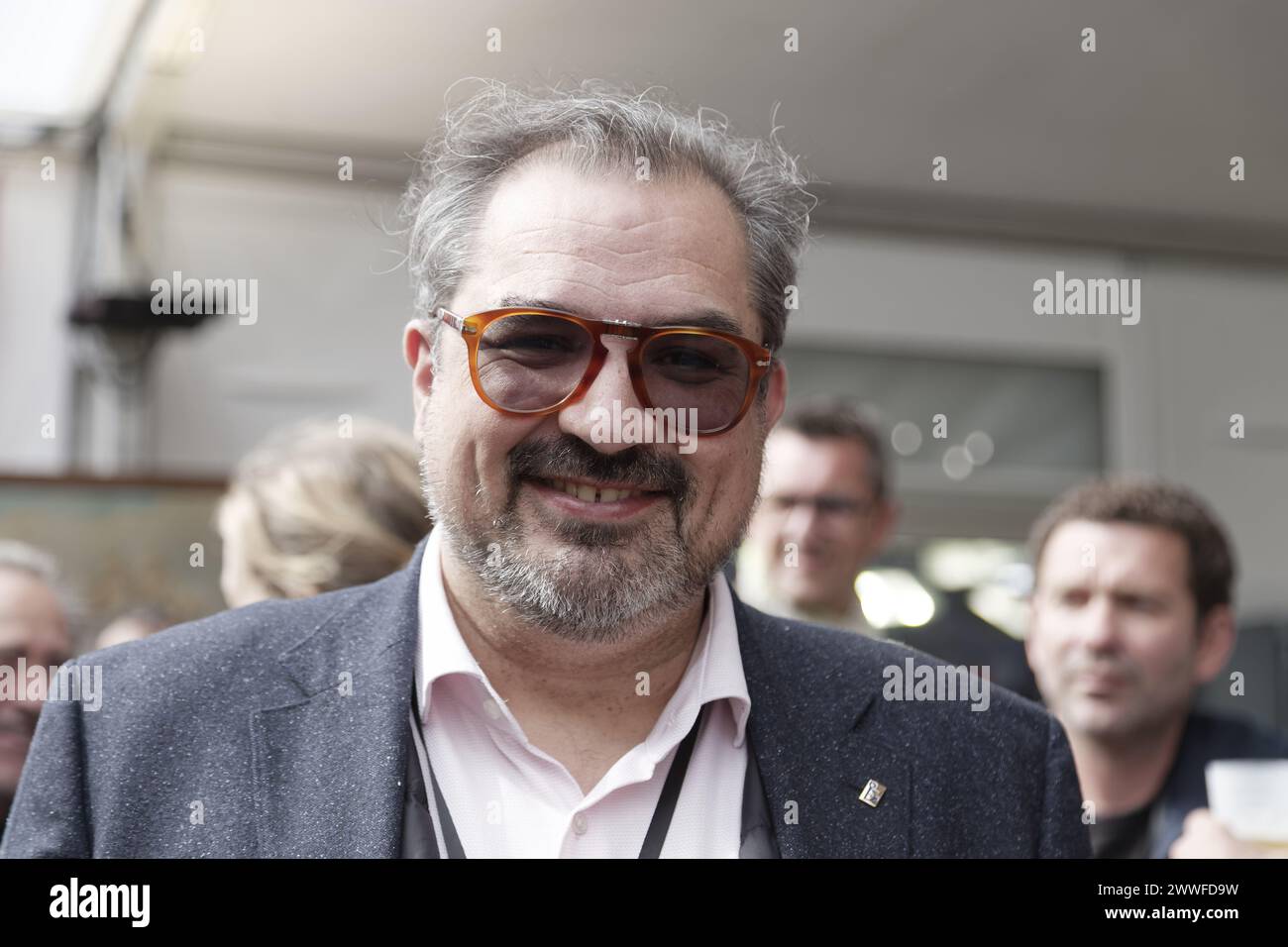 Sete, France. 12th April, 2022. Jean-Michel Balester attends the Escale ...