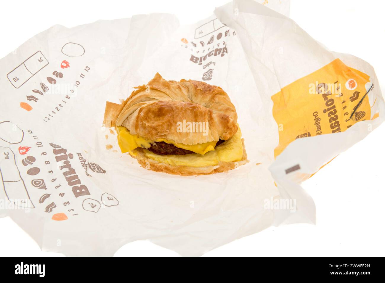 Burger king breakfast sausage hi-res stock photography and images - Alamy