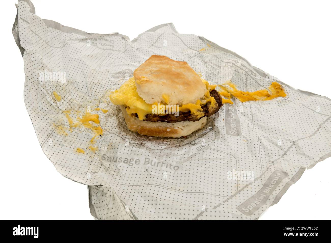 Winneconne, WI - 23 March 2024: A package of Chick fil A sausage egg ...