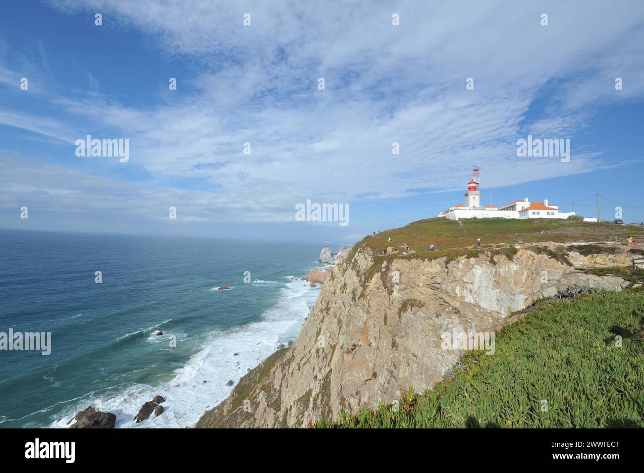 Cabo da roca, lighthouse, cliff, portugal Stock Photo - Alamy