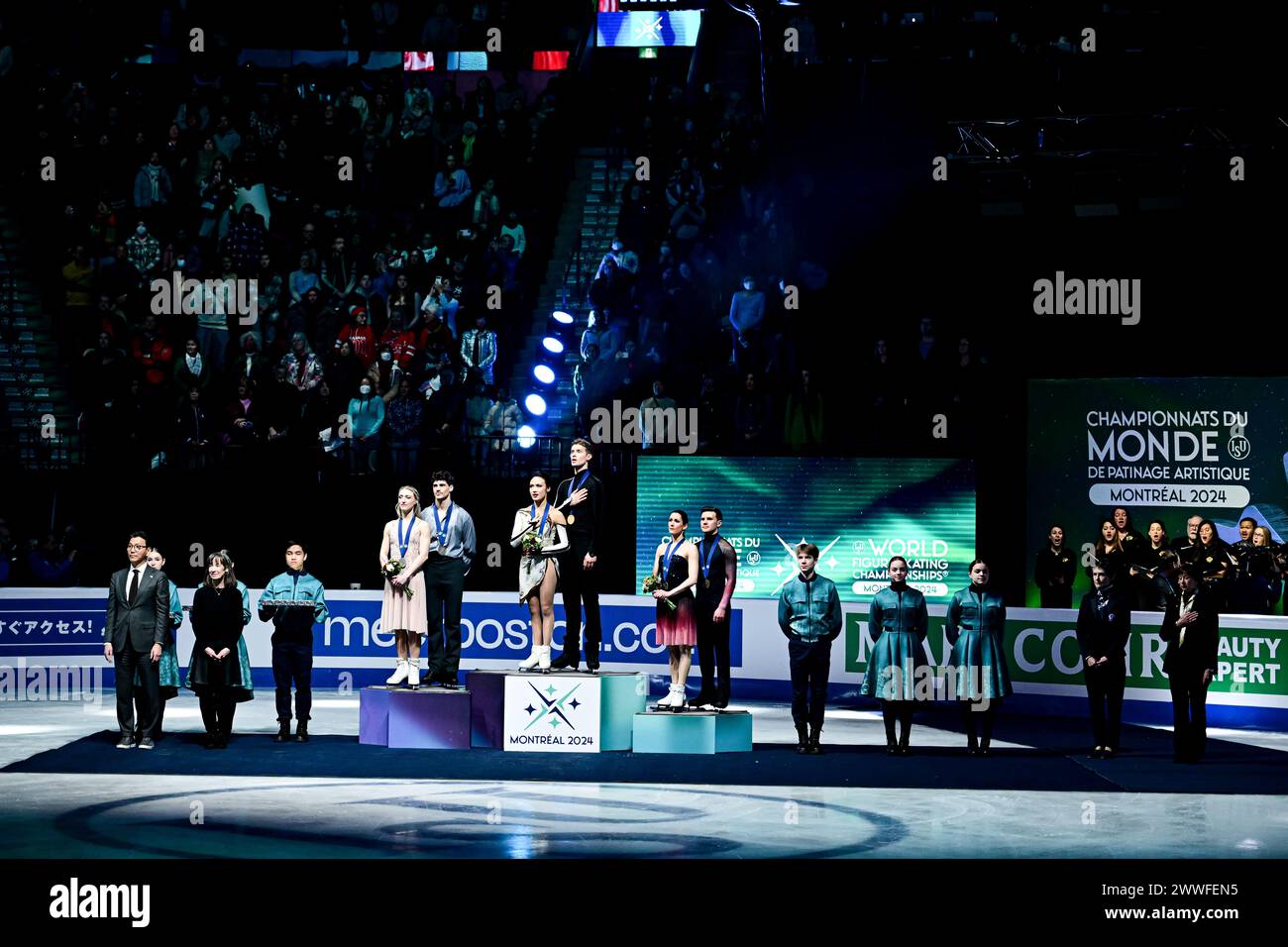 Ice Dance Awards, L-R, Piper GILLES & Paul POIRIER (CAN) second place ...