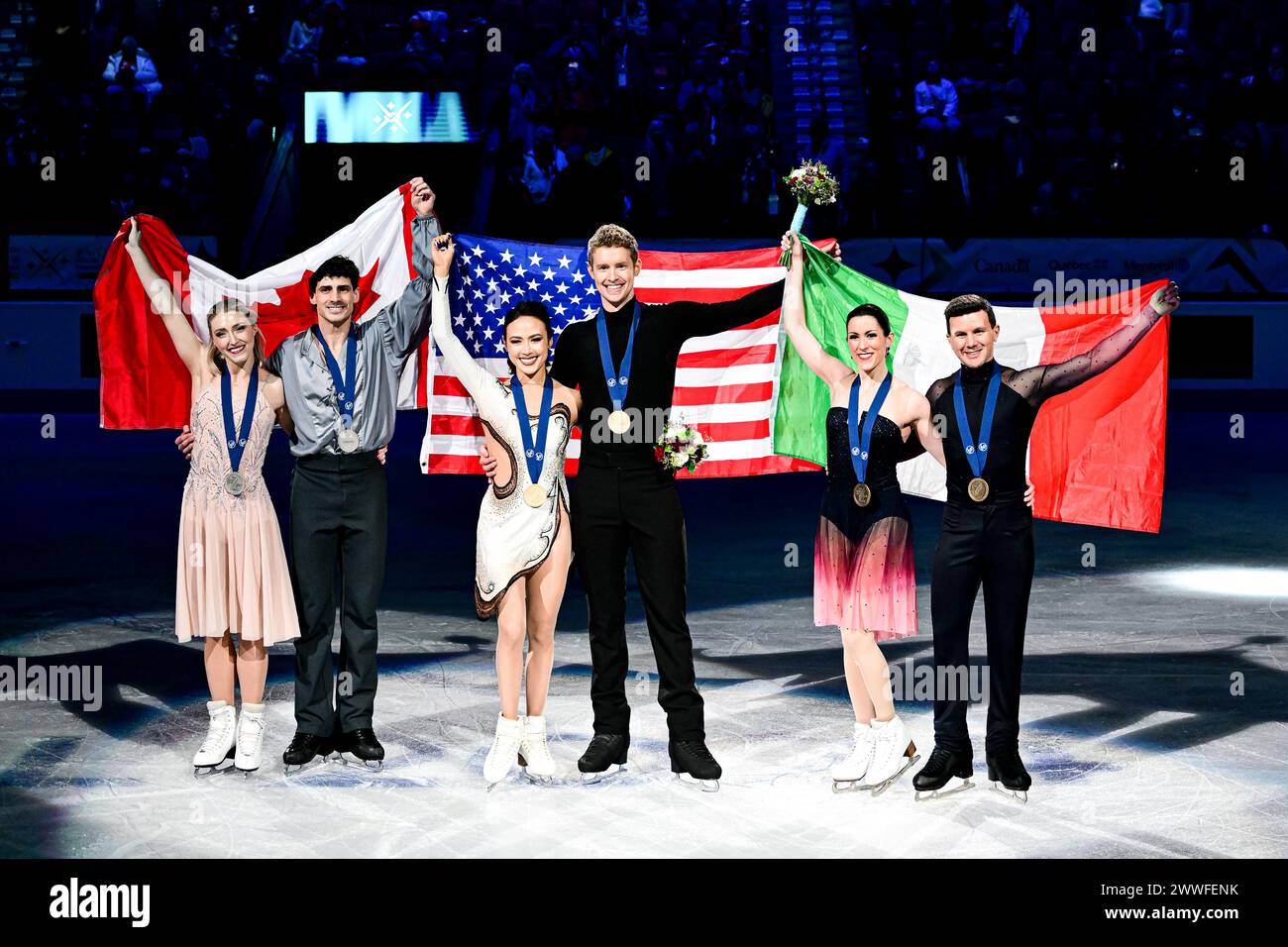 Ice Dance Awards, L-R, Piper GILLES & Paul POIRIER (CAN) second place ...