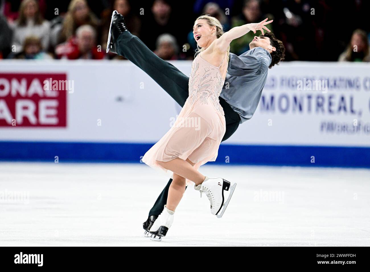 Piper GILLES & Paul POIRIER (CAN), during Ice Dance Free Dance, at the ...