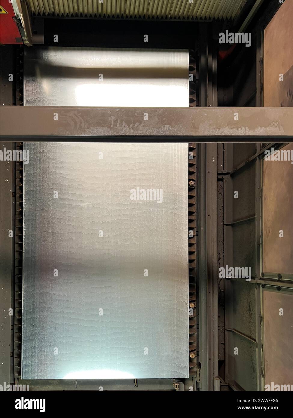Steel sheet being cut laser hi-res stock photography and images - Alamy