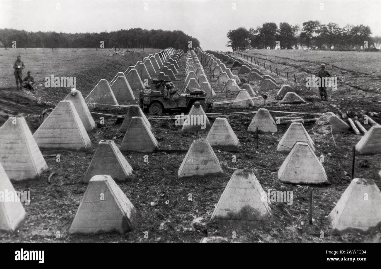Aachen, Germany, September 20, 1944 Through a gap in the "dragon's ...