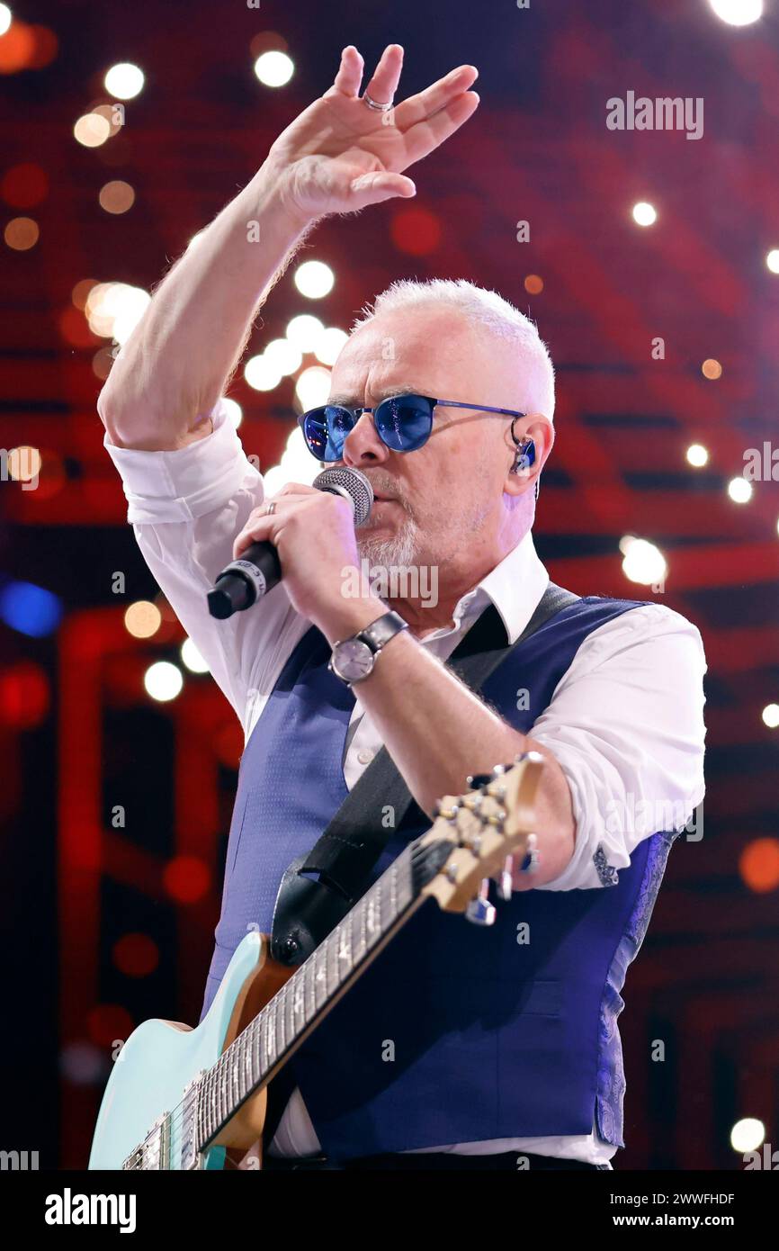 Sänger Nik Kershaw bei seinem Auftritt bei im Rahmen des Events Die ...