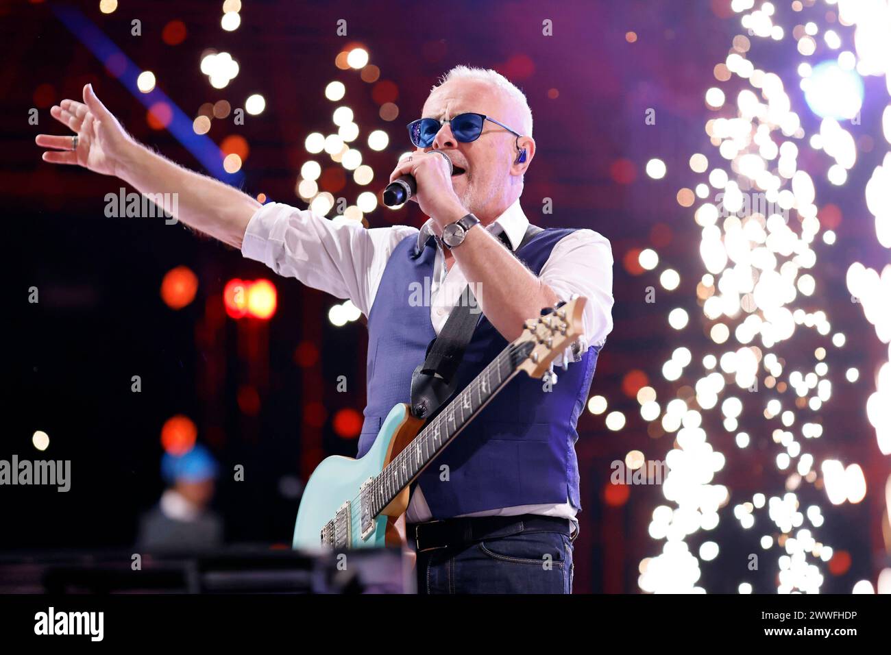 Sänger Nik Kershaw bei seinem Auftritt bei im Rahmen des Events Die ...