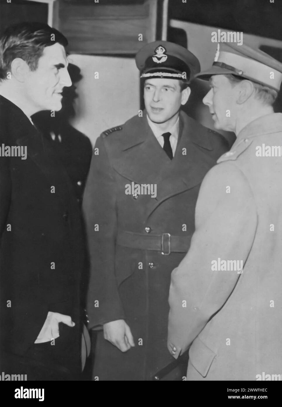 A photograph captures King George VI and Prince George, the Duke of ...