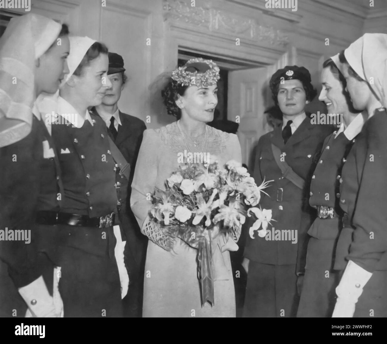 A photograph from 1940 captures Princess Alice, the Duchess of ...