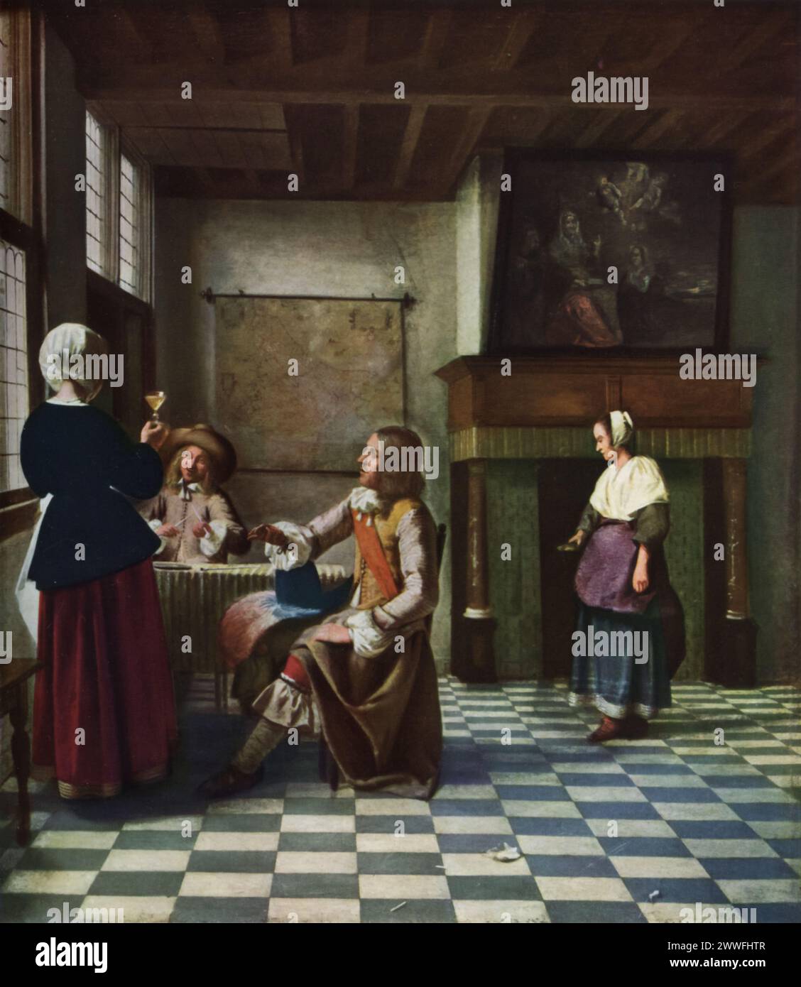 Pieter de Hooch's "Interior of a Dutch House" (circa 1658): Displayed ...