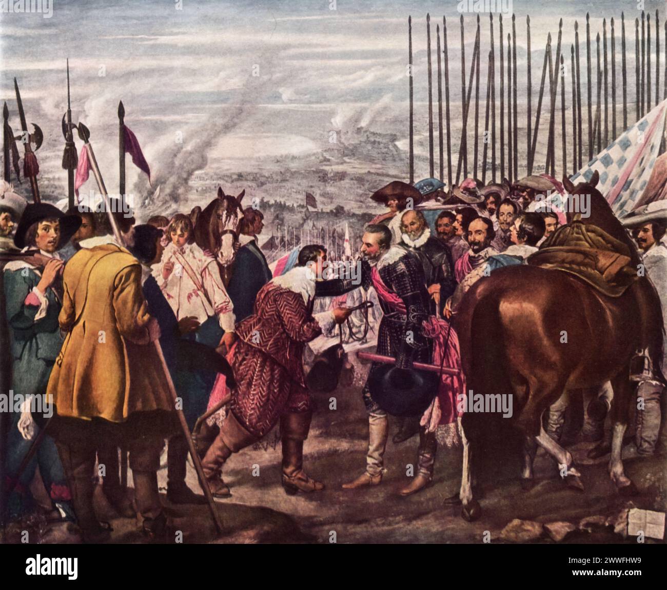 Diego Velázquez's "The Surrender of Breda" (circa 1634-1635): Located ...