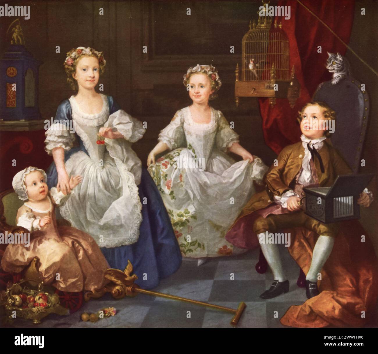William Hogarth's "The Graham Children" (circa 1742): Located in the ...