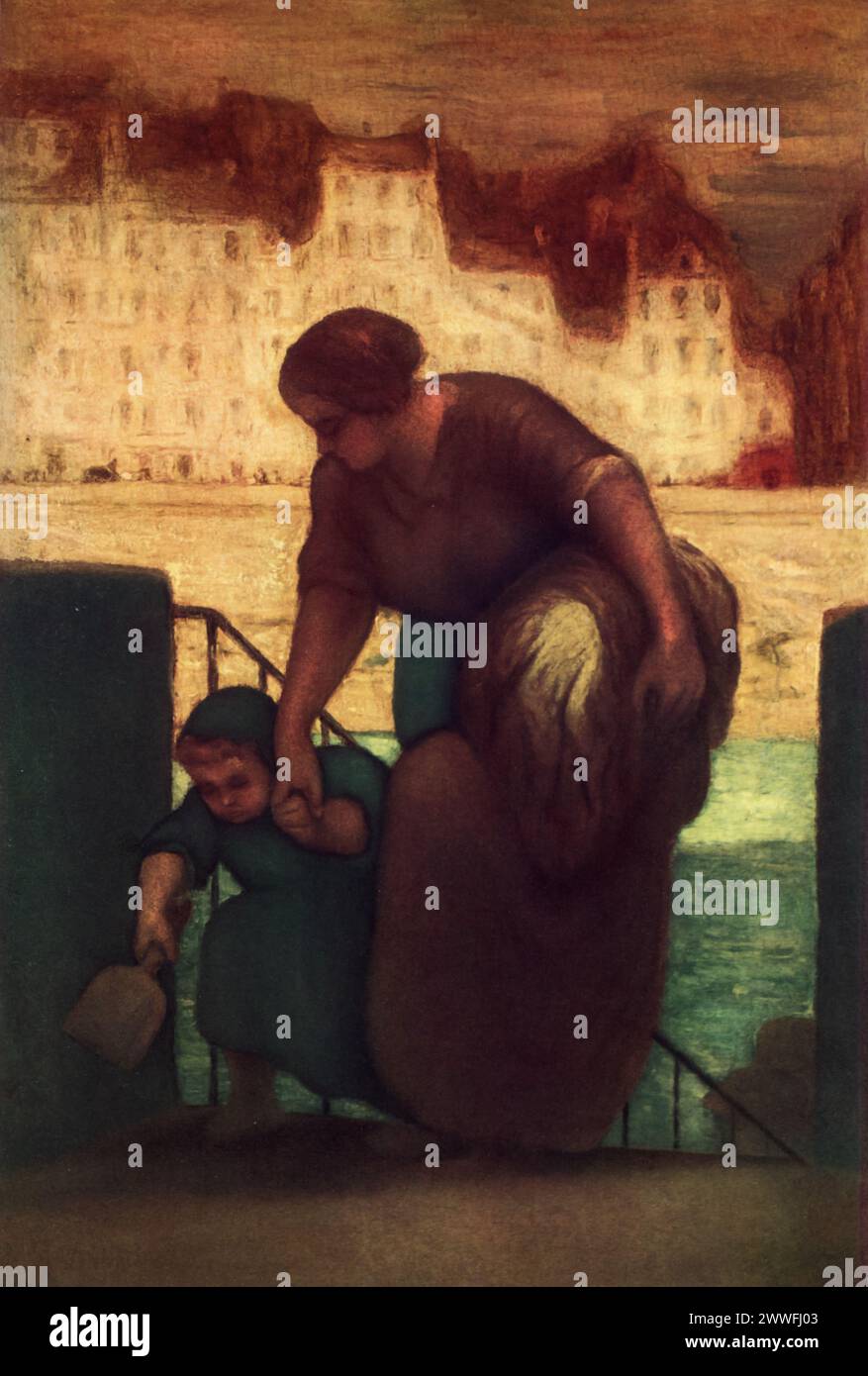 Honoré Daumier's "The Washerwomen" (circa 1860s): This artwork is a ...