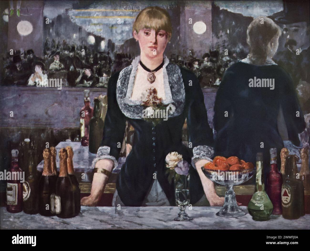 Édouard Manet's "A Bar at the Folies-Bergère" (circa 1882): Located in ...