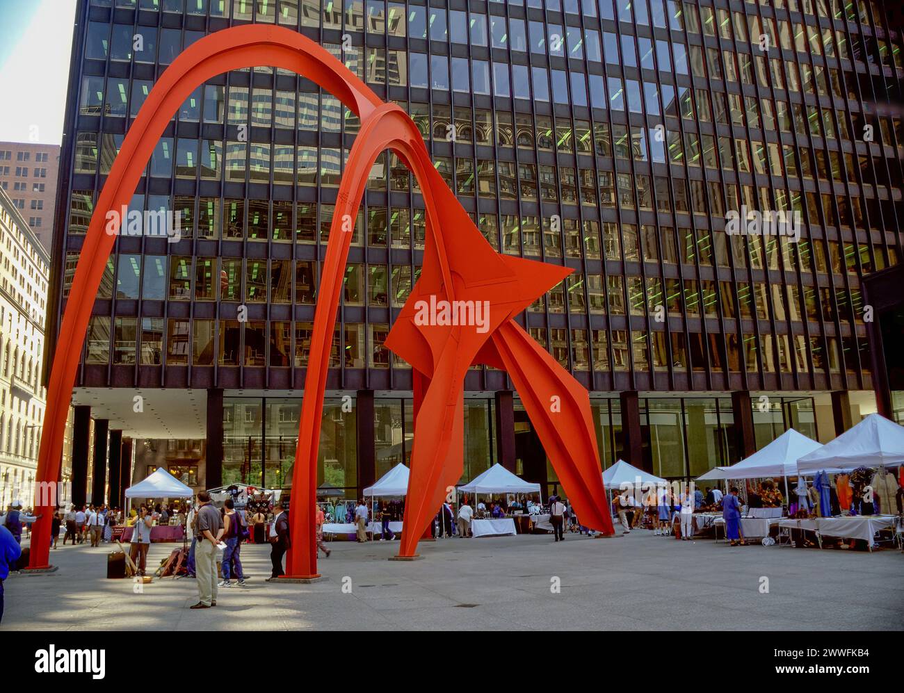 Flamingo alexander calder federal plaza hi-res stock photography and ...