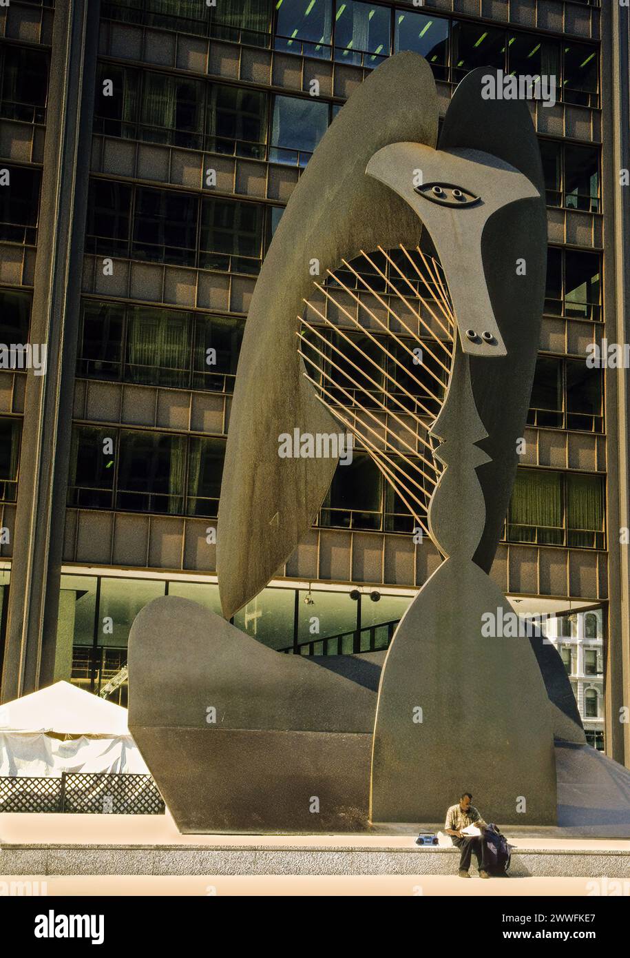 Chicago, Illinois. Picasso Sculpture, Daley Plaza Stock Photo - Alamy