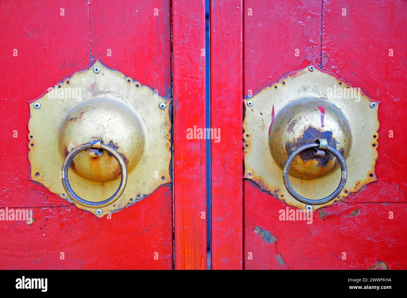 Ancient architecture doornail and door knocker Stock Photo - Alamy