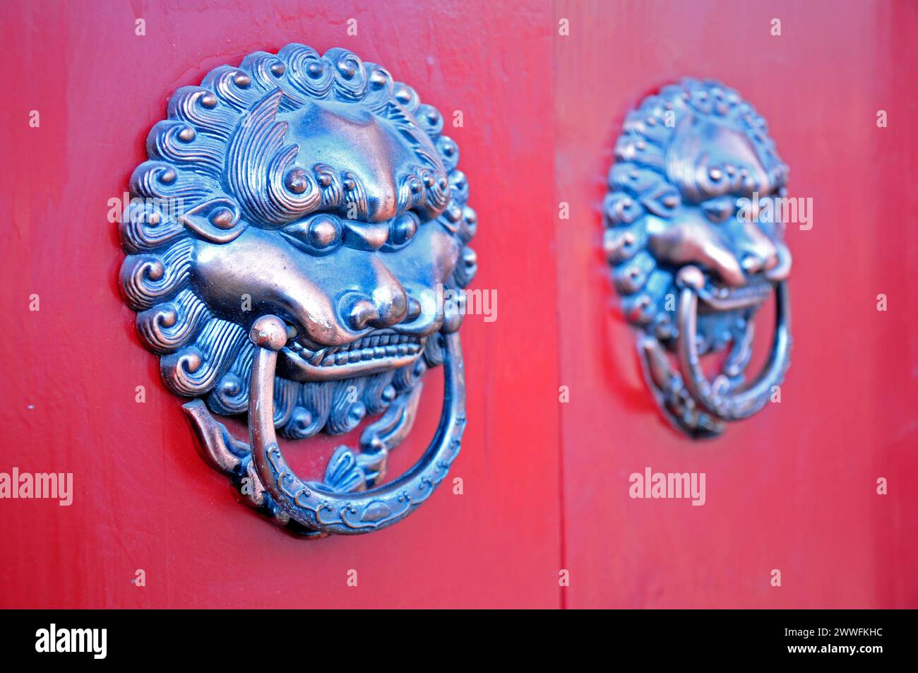 Ancient architecture doornail and door knocker Stock Photo - Alamy