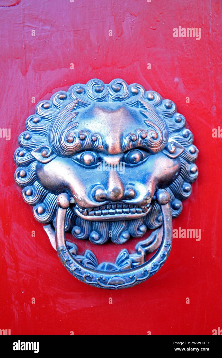 Ancient architecture doornail and door knocker Stock Photo - Alamy
