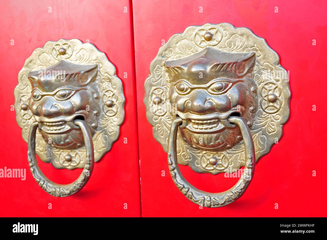 Ancient architecture doornail and door knocker Stock Photo - Alamy