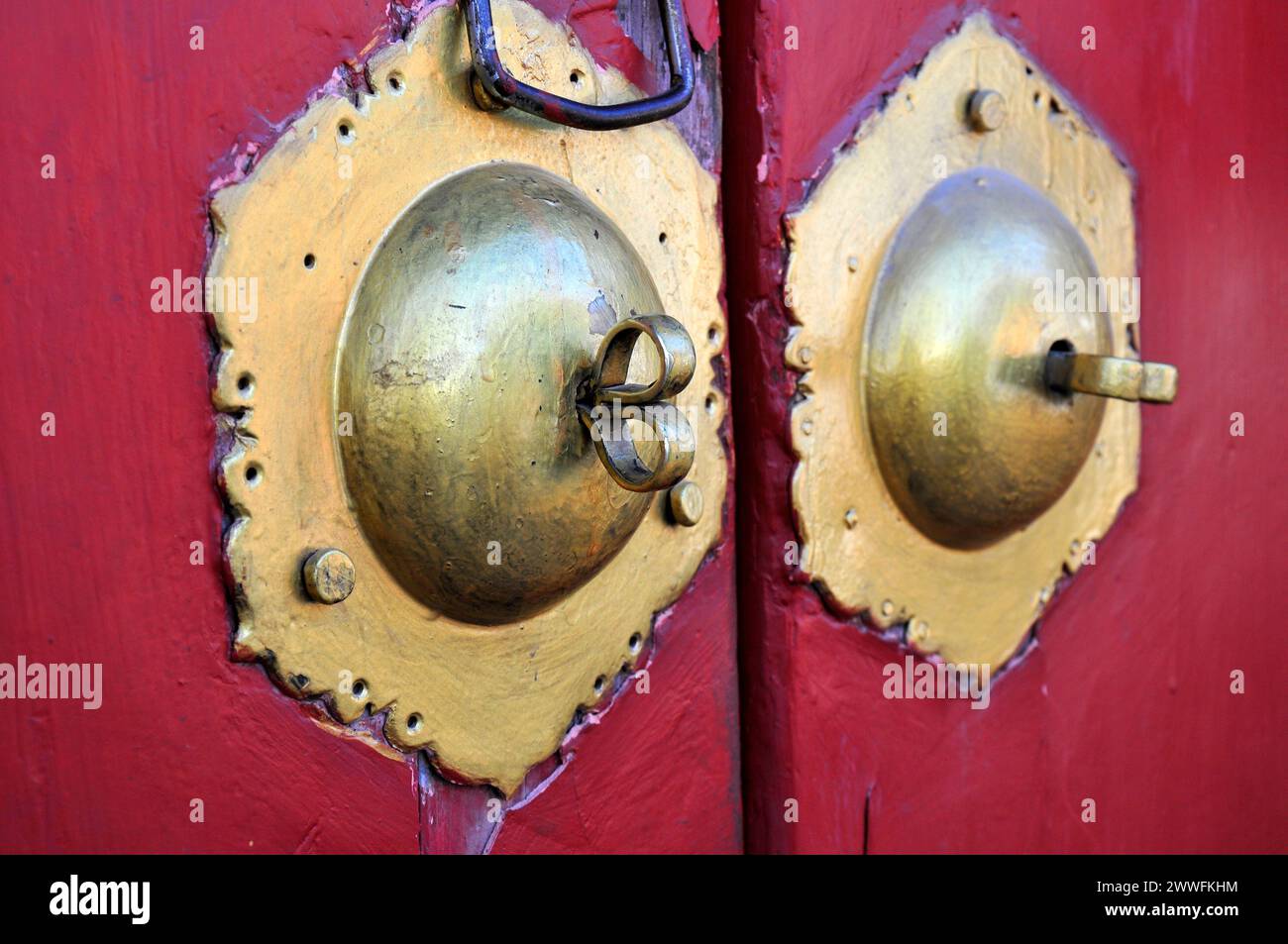 Ancient architecture doornail and door knocker Stock Photo - Alamy
