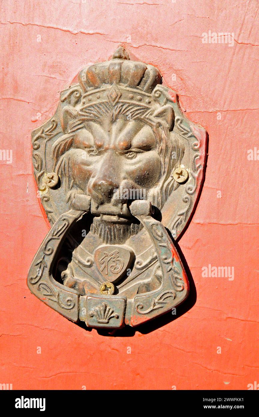 Ancient architecture doornail and door knocker Stock Photo - Alamy
