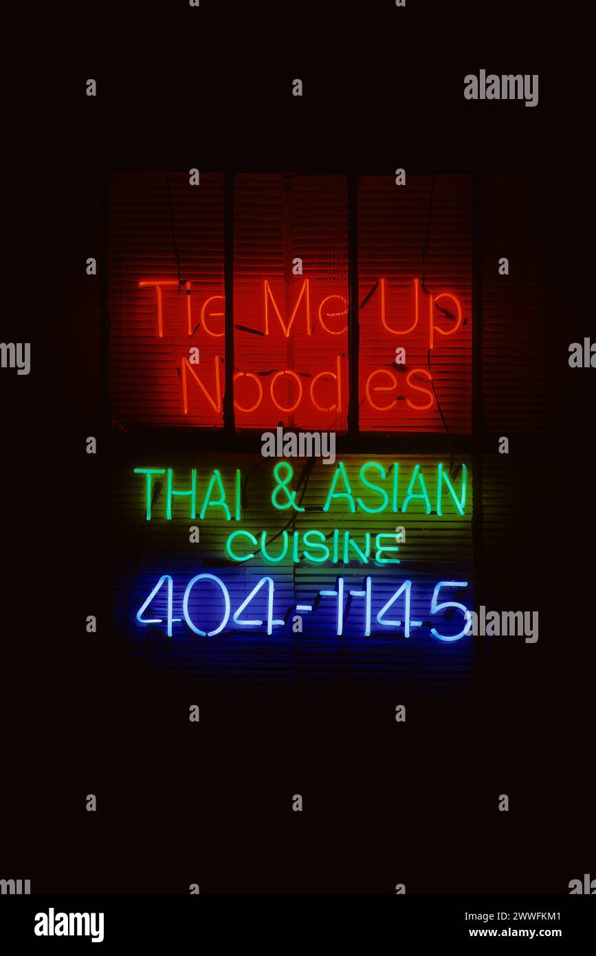 Thai food sign hi-res stock photography and images - Alamy