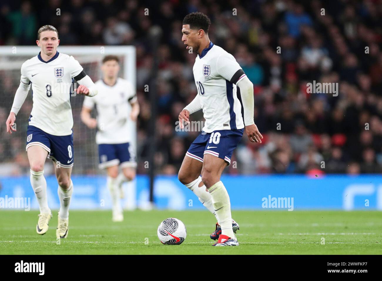 London, UK. 23rd Mar, 2024. Jude Bellingham during the England v Brazil ...