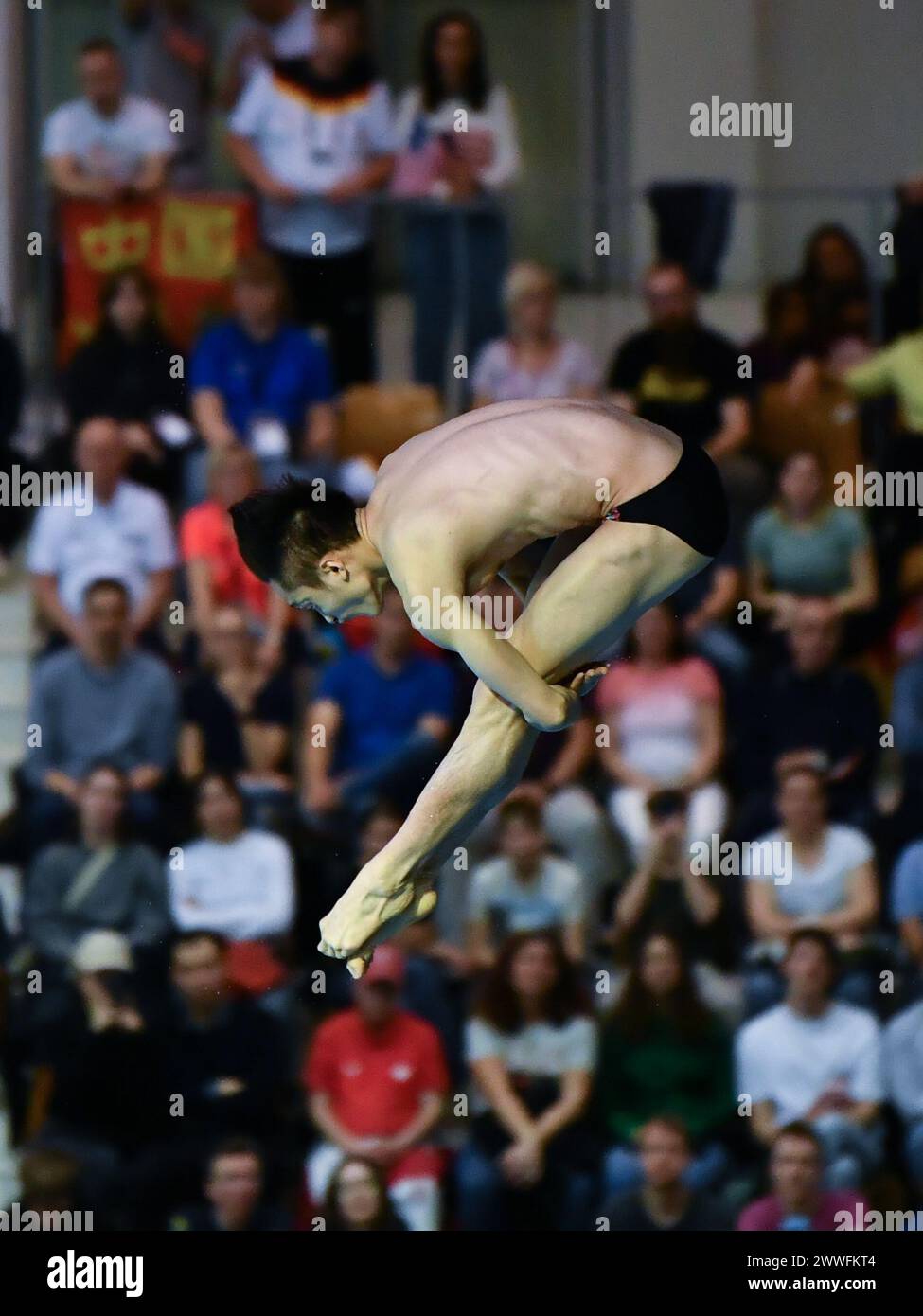 Berlin, Germany. 23rd Mar, 2024. Lian Junjie of China competes during ...