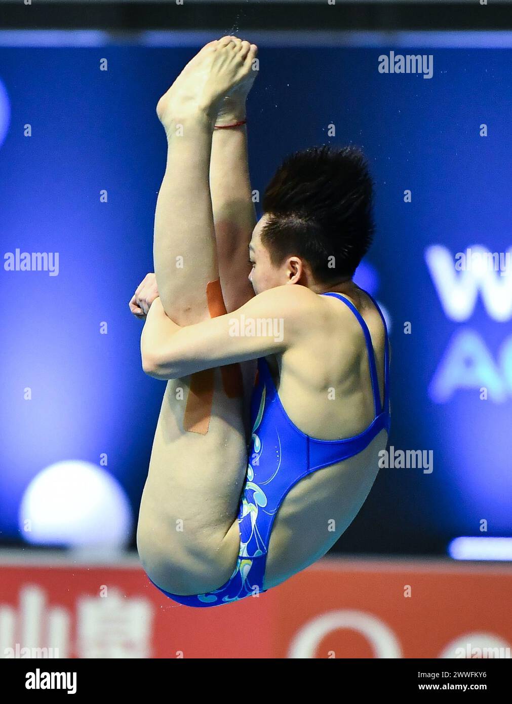 Berlin, Germany. 23rd Mar, 2024. Chen Yiwen of China competes during ...