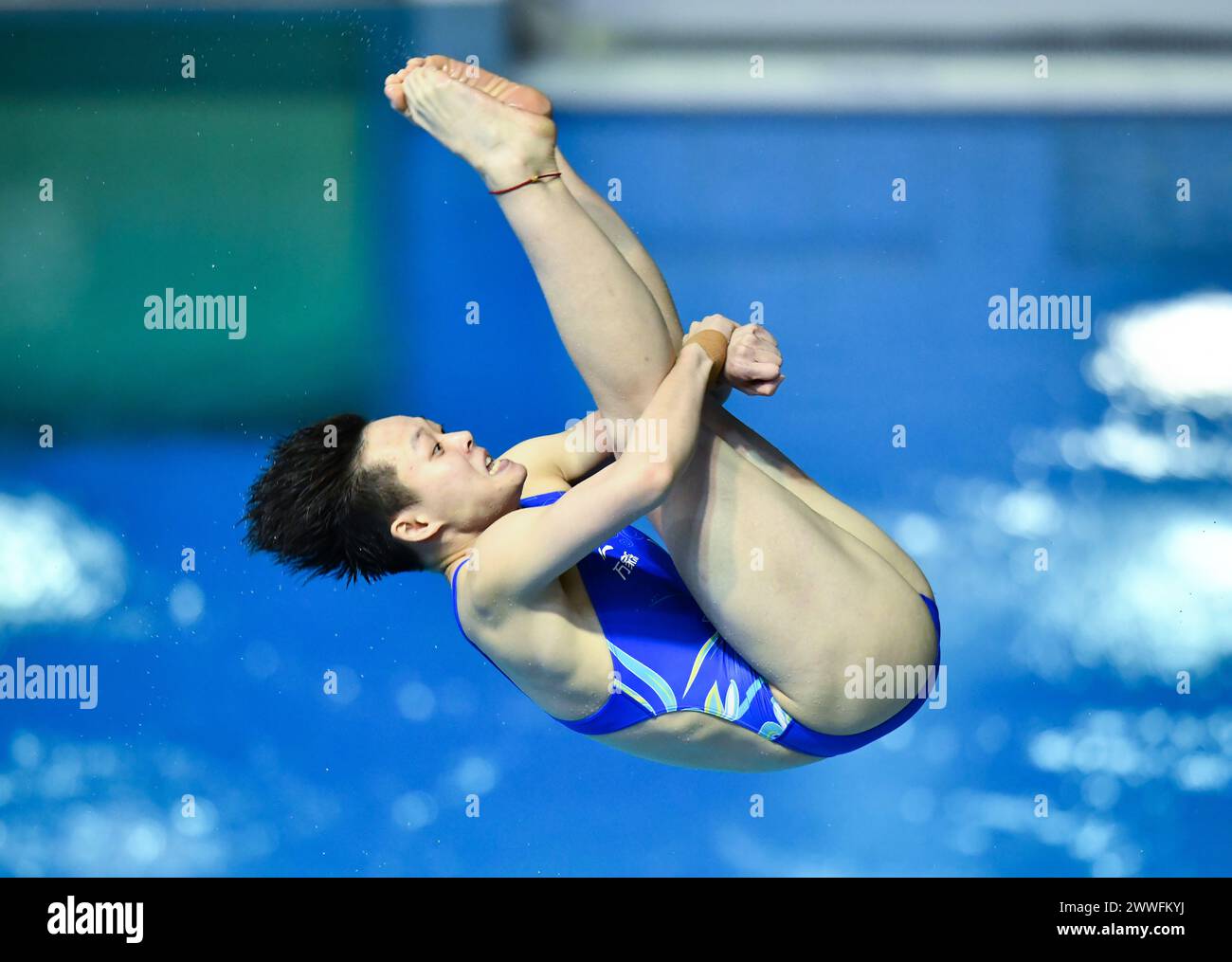 Berlin, Germany. 23rd Mar, 2024. Chen Yiwen of China competes during ...