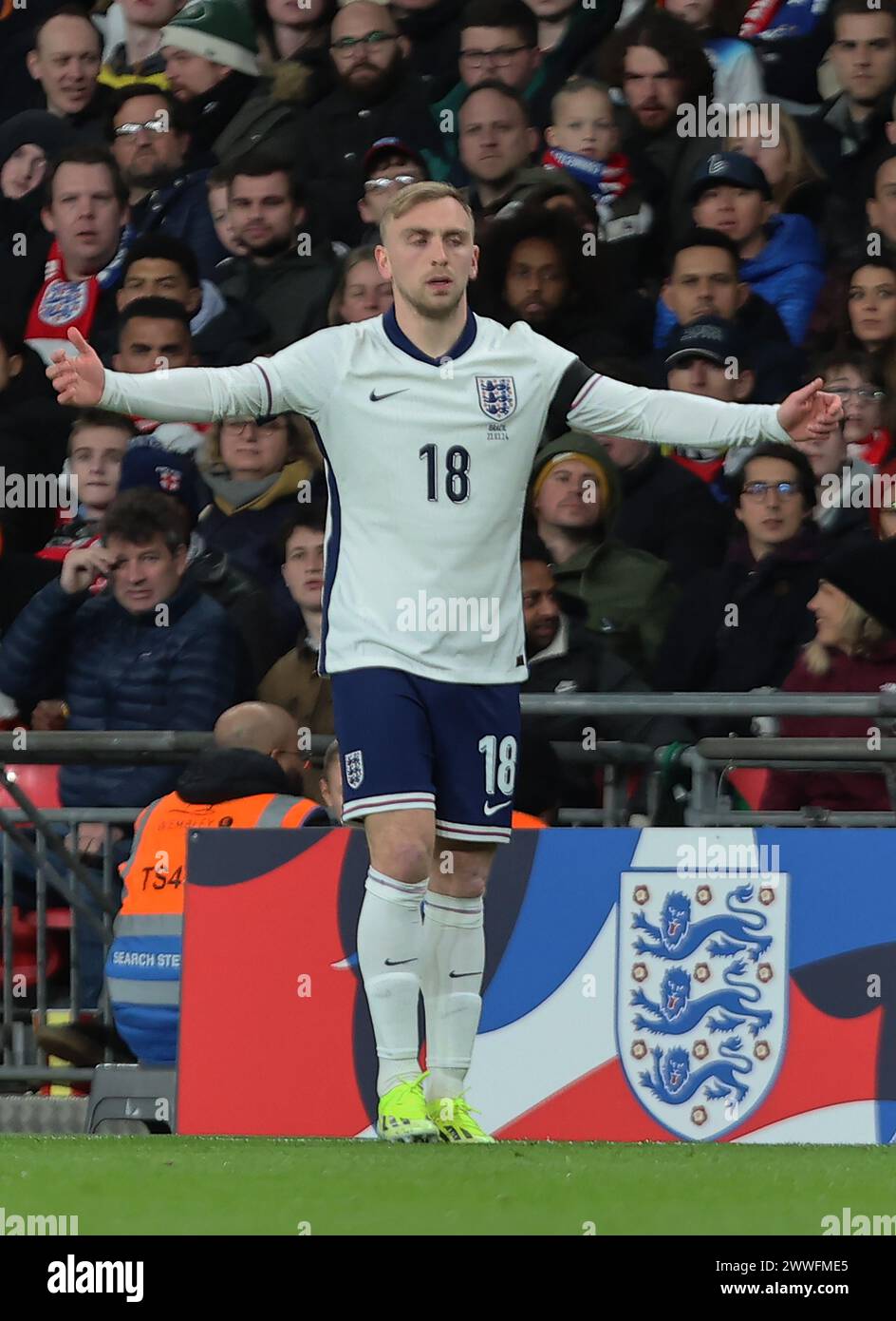 James Bowden(West Ham United)of England during International Friendly ...