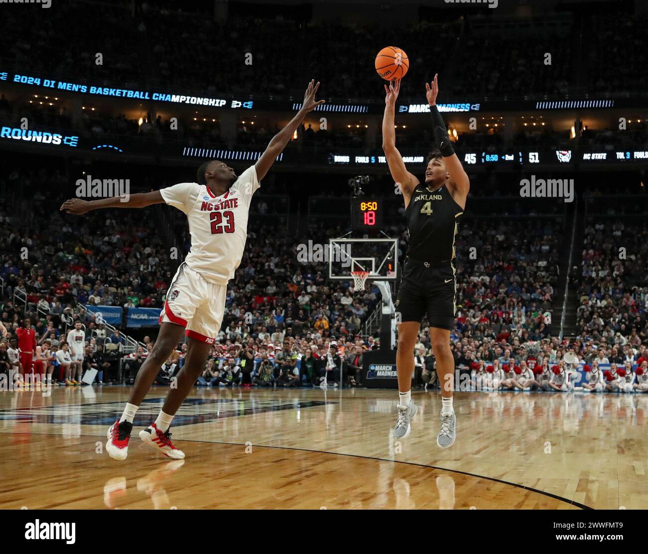 March 23, 2024:Oakland Golden Grizzlies forward Trey Townsend (4 ...
