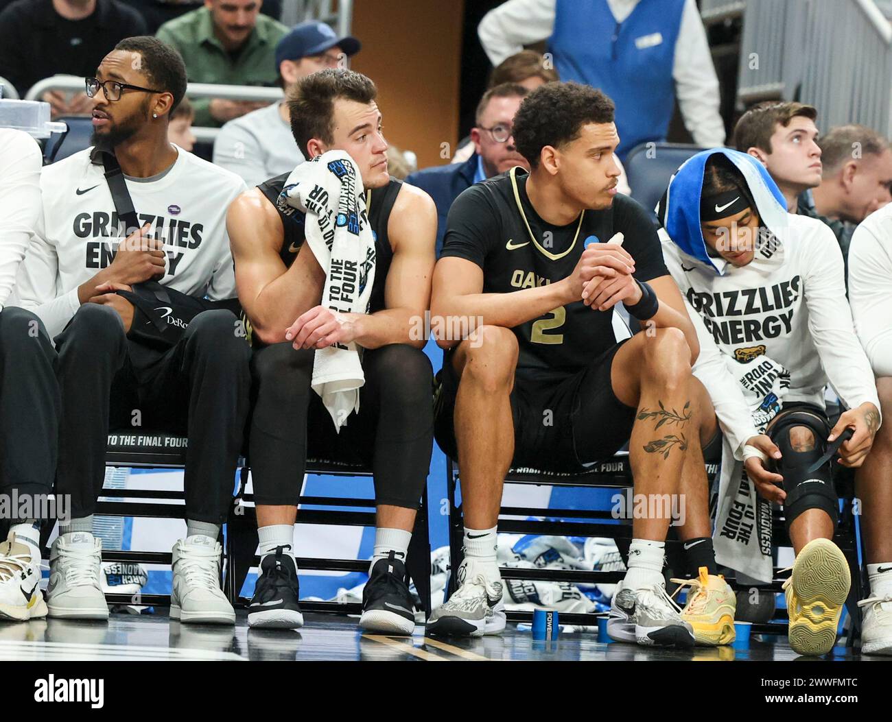Pittsburgh, PA, USA. 23rd Mar, 2024. Oakland Golden Grizzlies guard ...