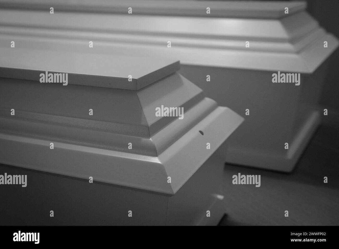 A coffin is a funerary box used for viewing or keeping a corpse, either ...