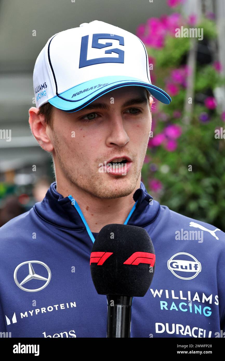 Melbourne, Australia. 24th Mar, 2024. Logan Sargeant (USA) Williams ...