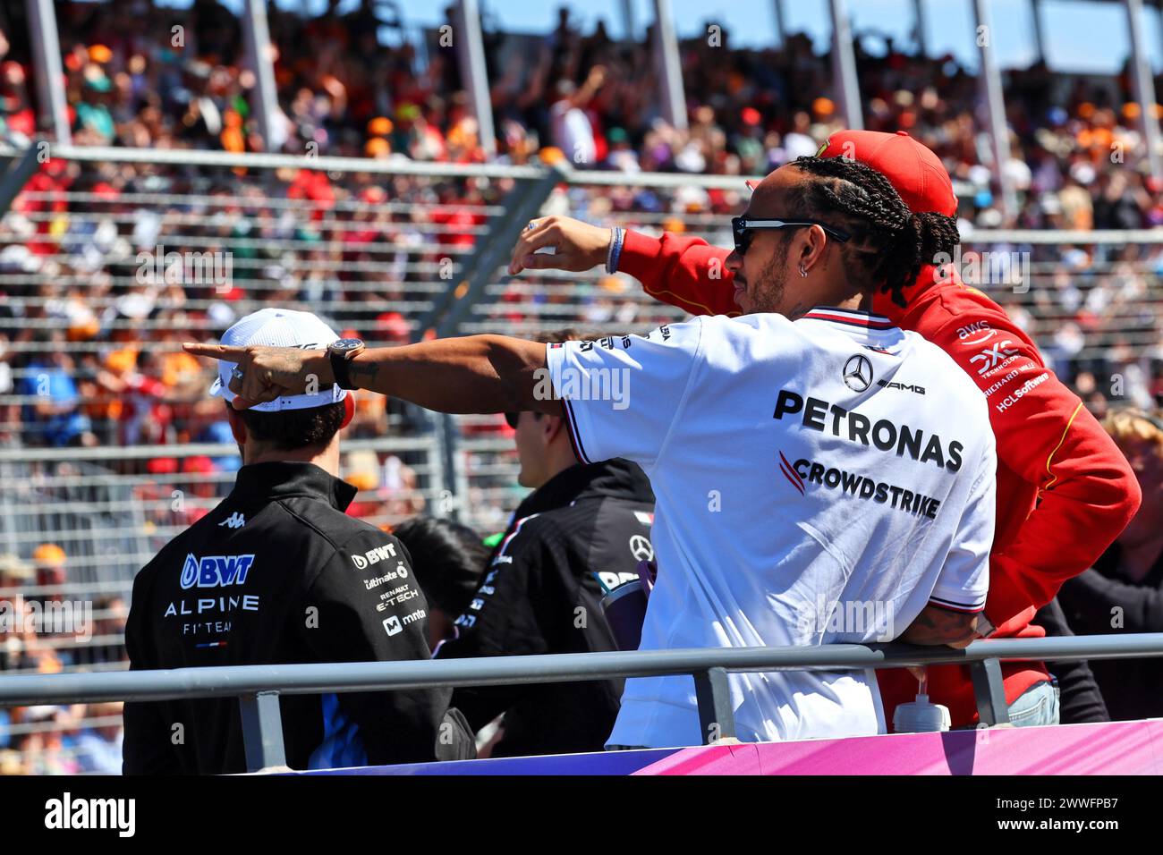 Lewis hamilton charles leclerc 2024 hi-res stock photography and images ...