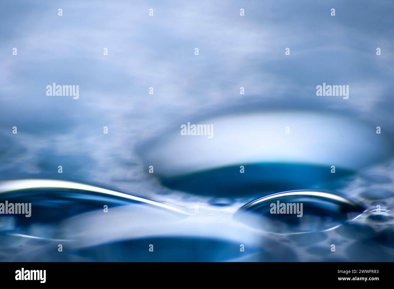 Abstract Background Texture of Water Droplets on a Shiny Reflection ...