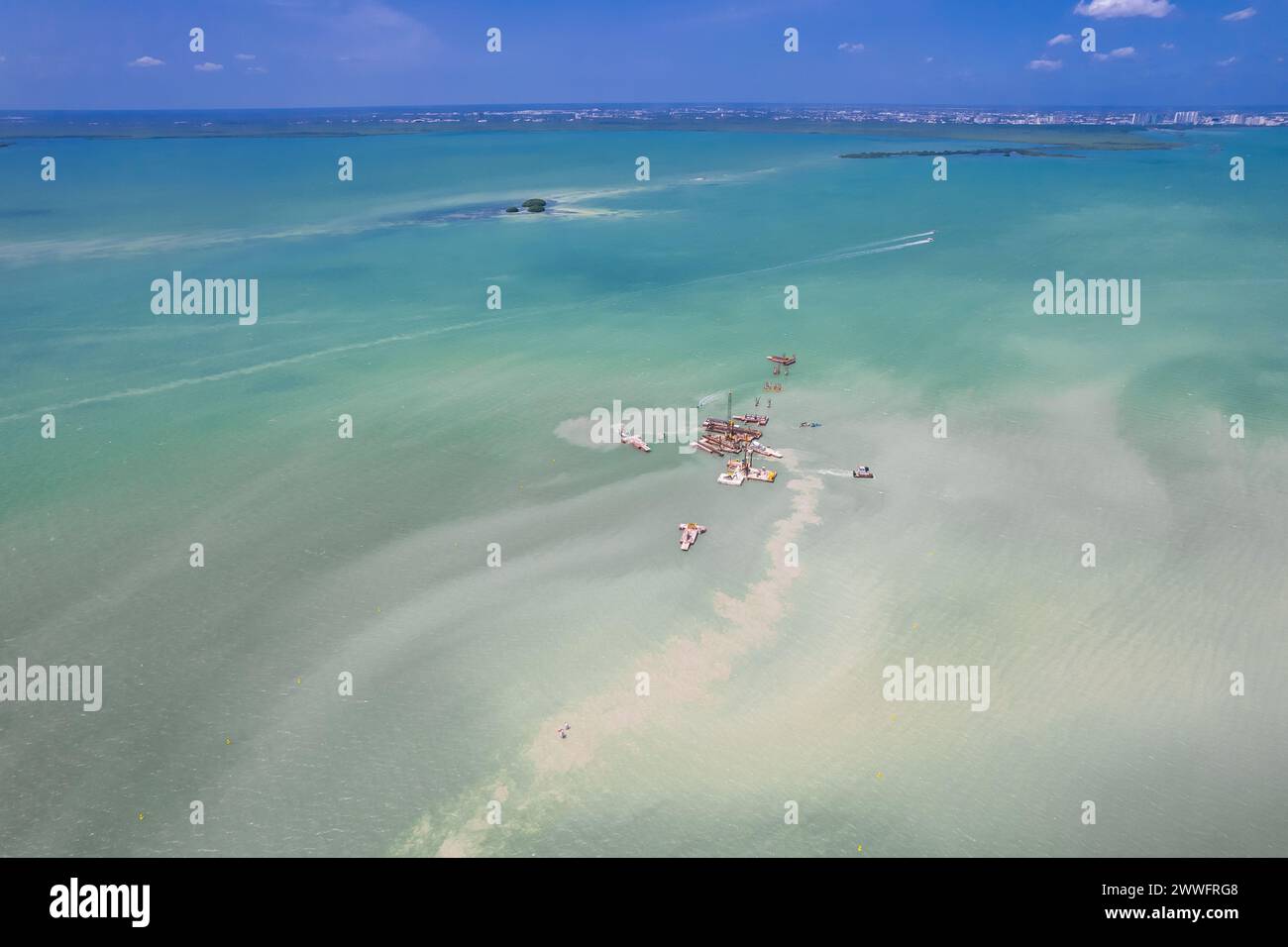 Drone travel idyllic lagoon beach hi-res stock photography and images - Alamy