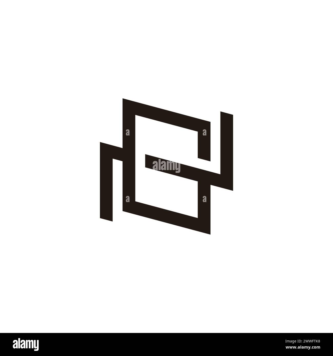 letter ng linked geometric overlap simple line logo vector Stock Vector Image & Art - Alamy