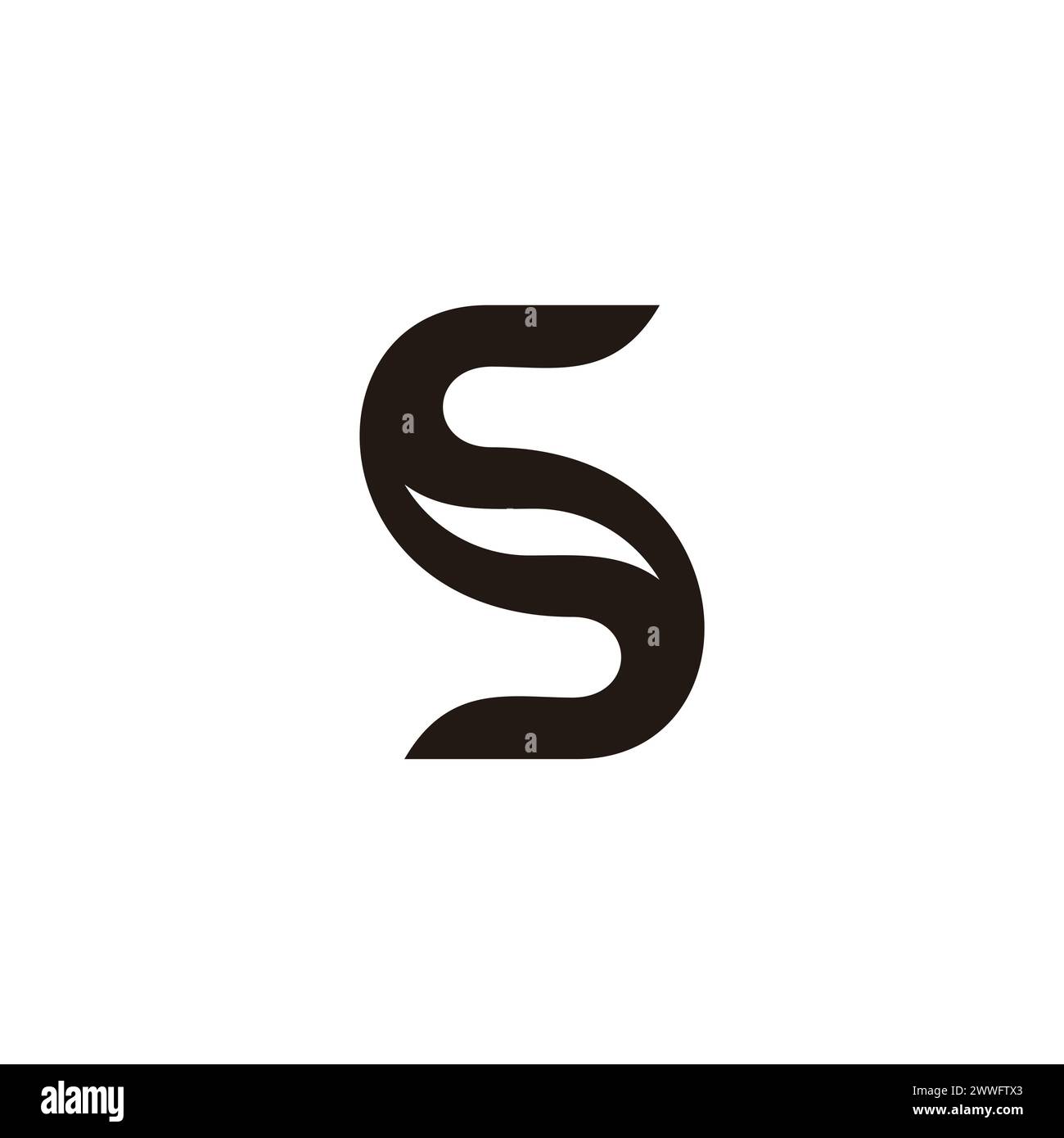 letter s curves motion abstract unique logo vector Stock Vector Image ...